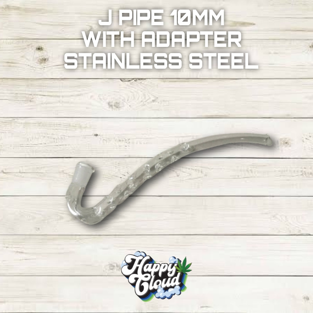 J Pipe 10MM with Adapter stainless steel adapter – Happy Cloud