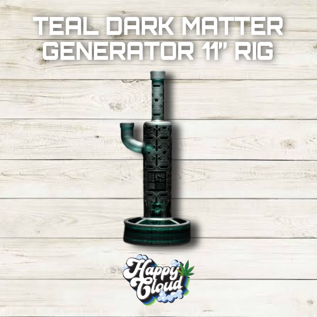Teal Dark Matter Generator 11” Rig – Happy Cloud