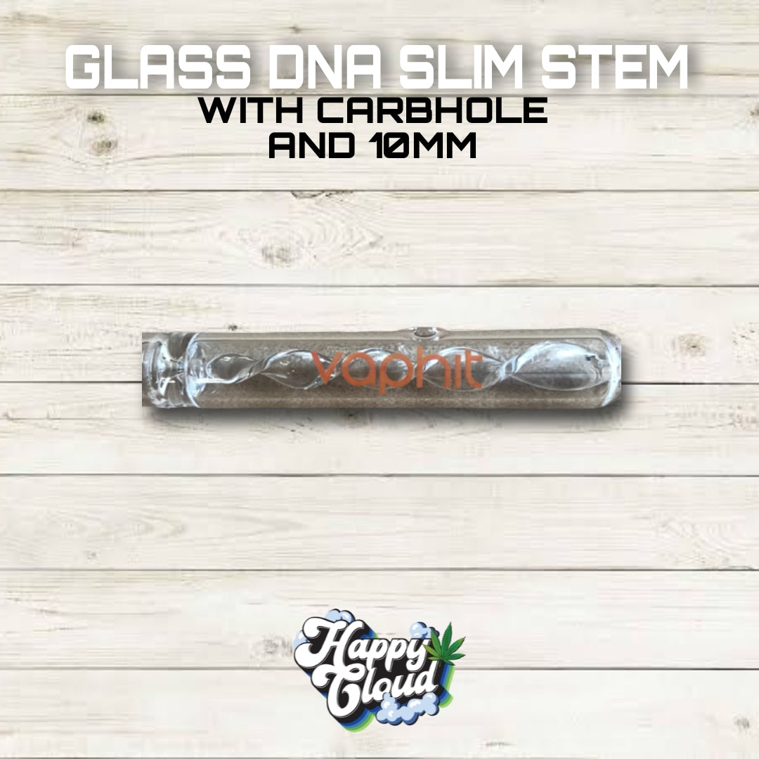 GLASS DNA SLIM STEM WITH CARBHOLE AND 10MM – Happy Cloud